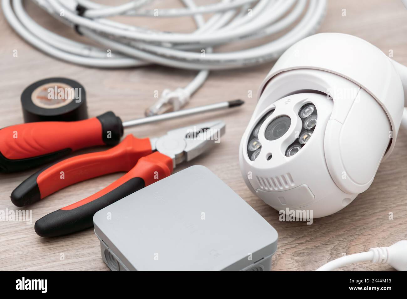 Instruments, cable, screwdriver and pliers for installation of ...