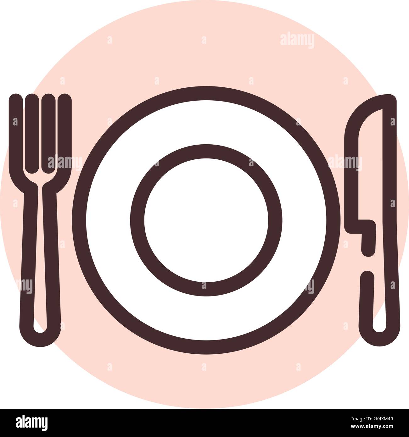 Food on plate vector hi-res stock photography and images - Alamy