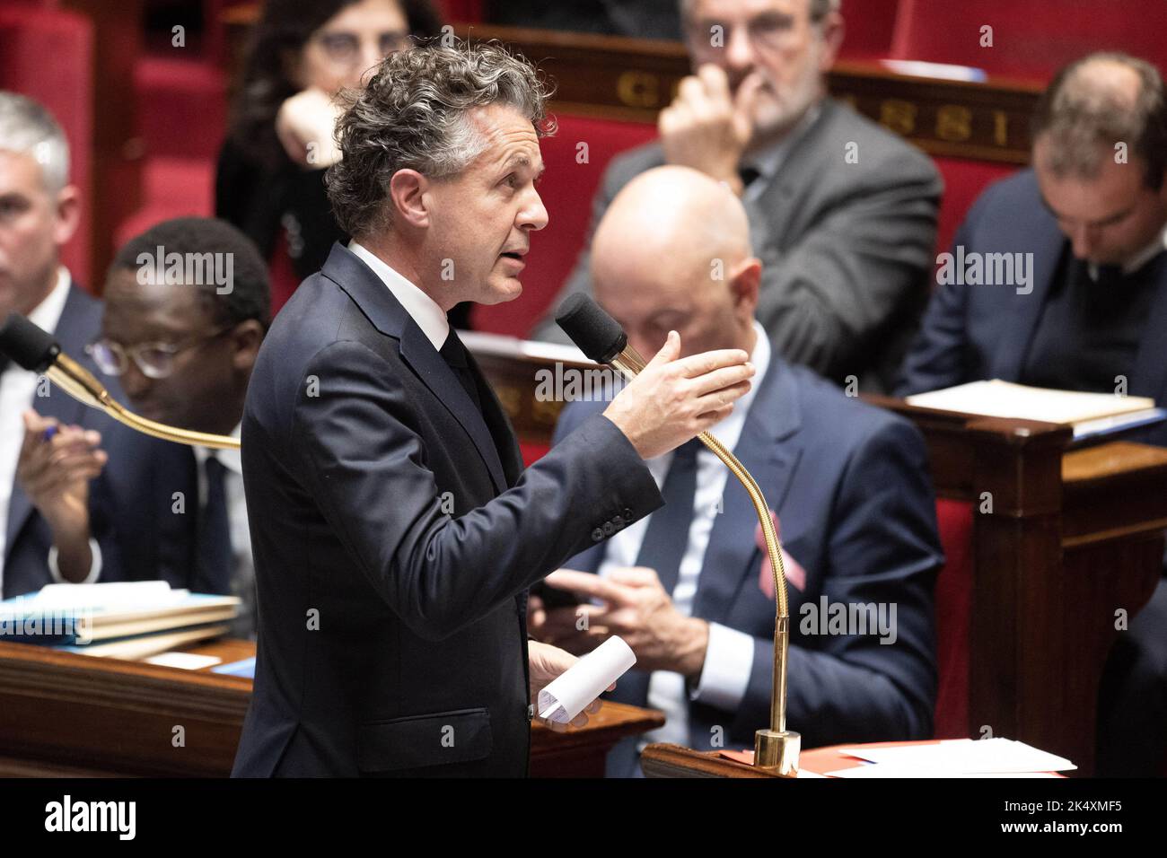French minister of ecology Christophe Bechu attends a session of ...