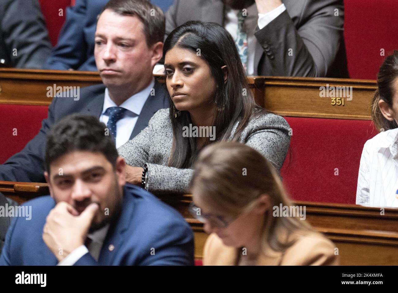 Deputy Prisca Thevenot attends a session of Questions to the Government ...