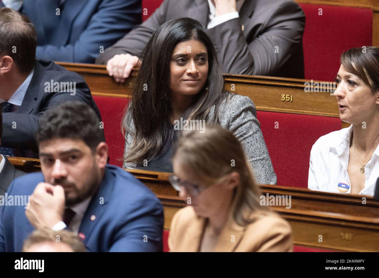 Deputy Prisca Thevenot attends a session of Questions to the Government ...