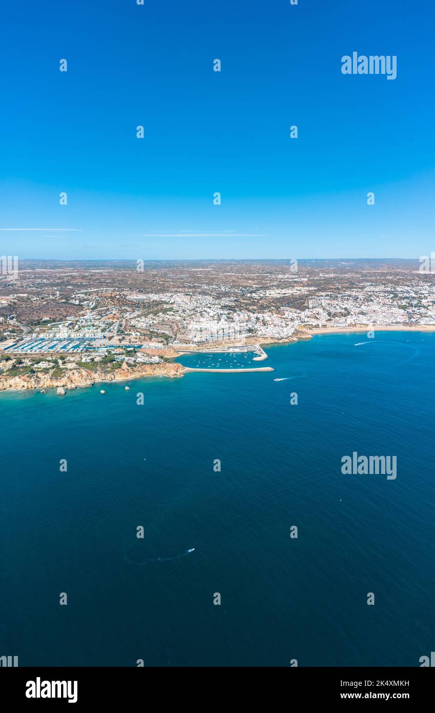 Albufeira portugal aerial footage coastal hi-res stock photography and ...