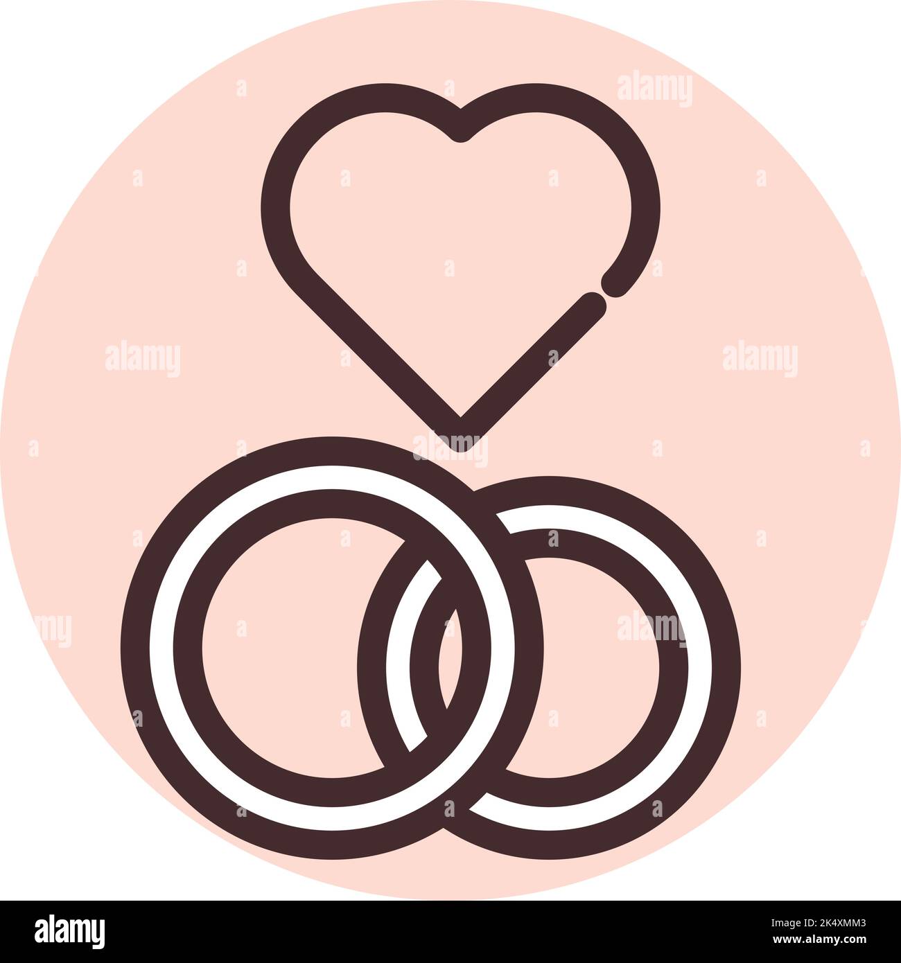 Engagement invitation, illustration, vector on a white background Stock ...