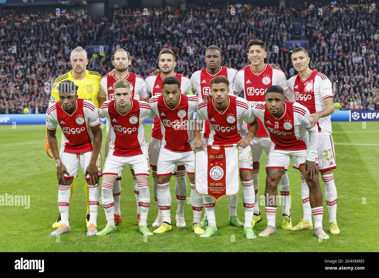 AMSTERDAM , 04-10-2022 , Johan Cruijff Arena , Dutch football , Champions League , season 2022 / ...
