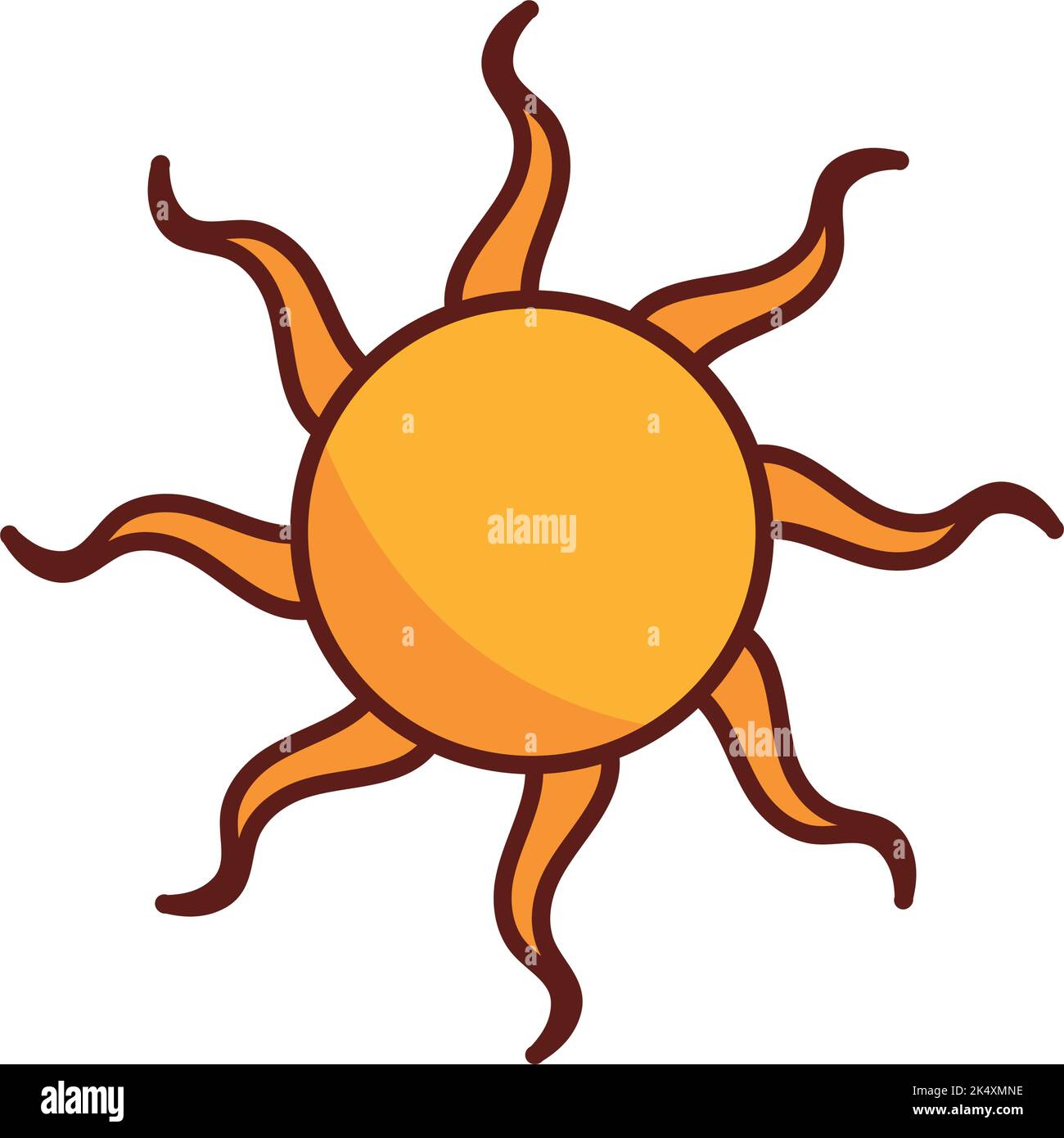 sun cartoon retro Stock Vector Image & Art - Alamy