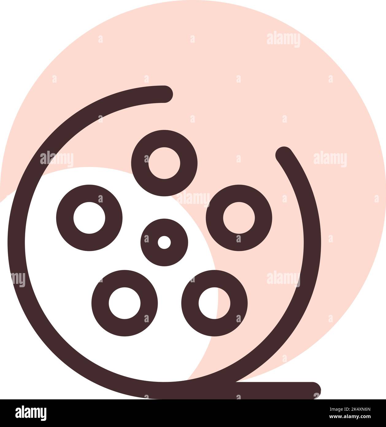 Theater movie track, illustration, vector on a white background Stock ...