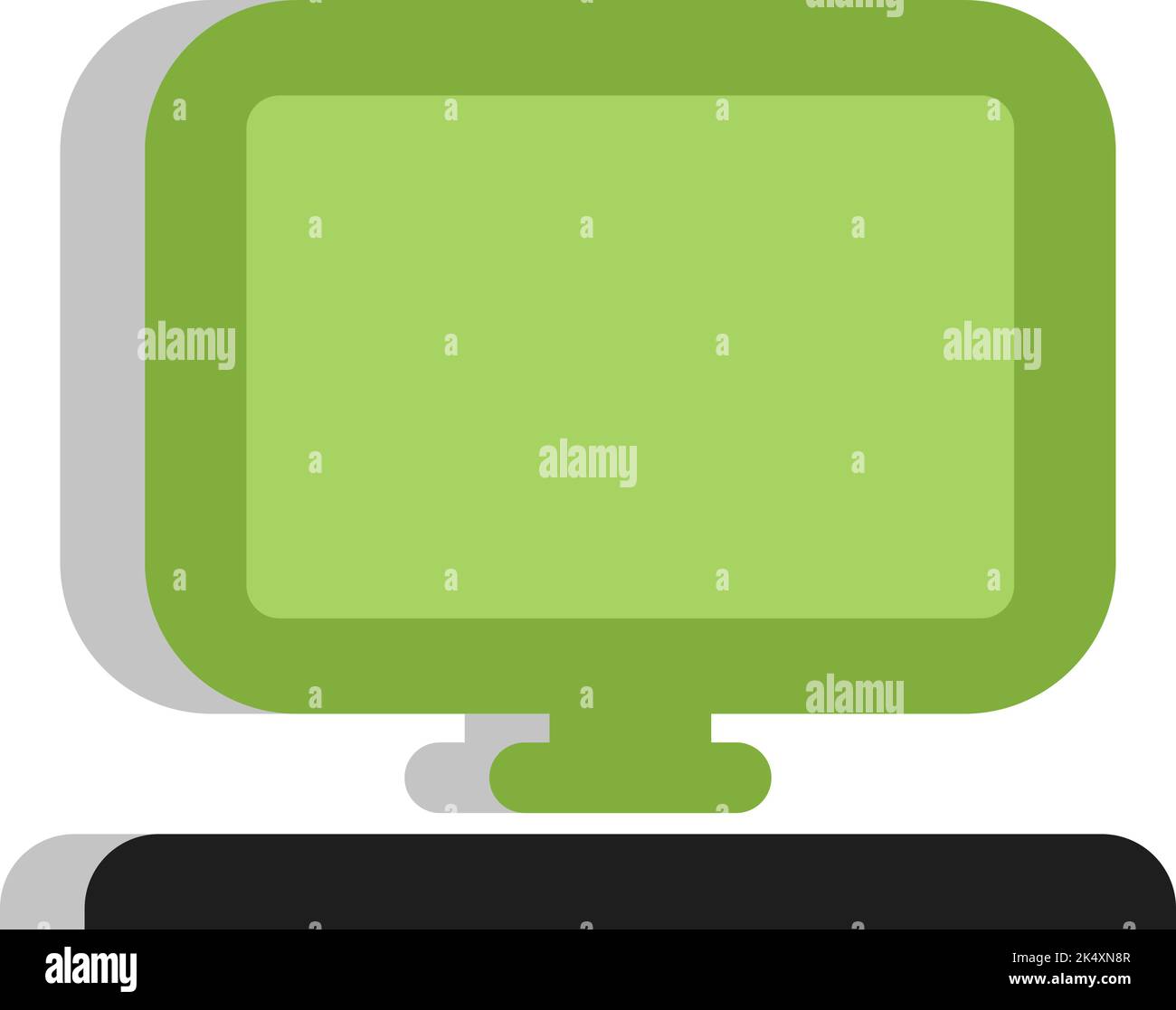 Logistics computer, illustration, vector on a white background Stock ...