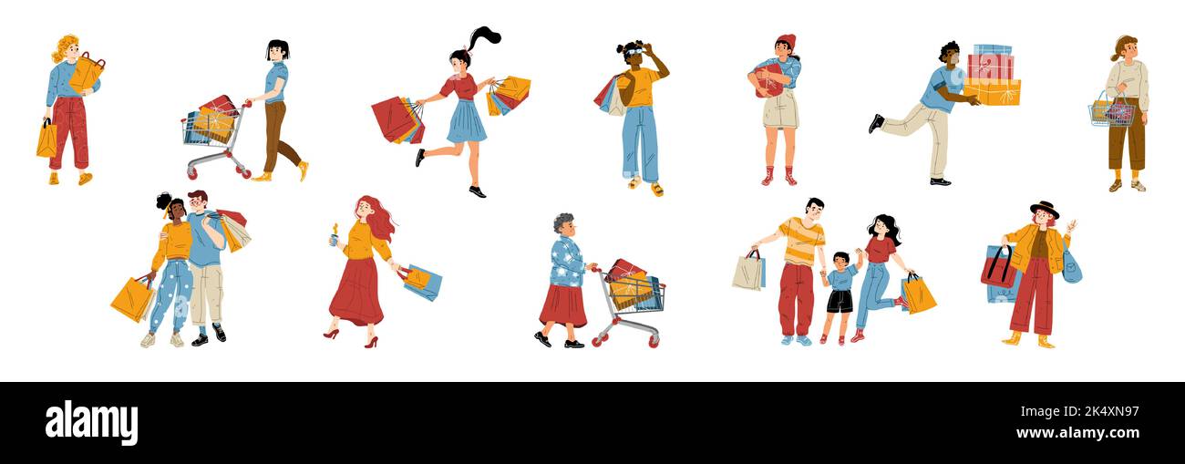 People mall design Cut Out Stock Images & Pictures - Alamy