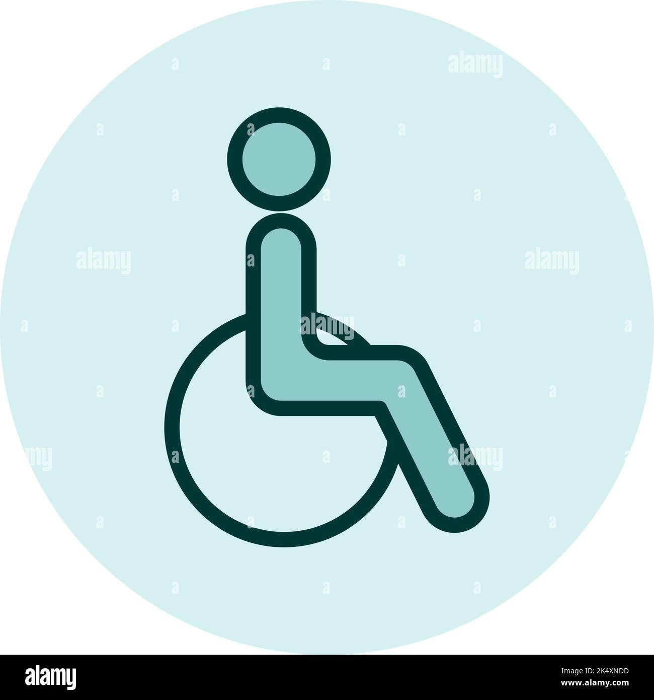 Accessibility chair, illustration, vector on a white background Stock ...