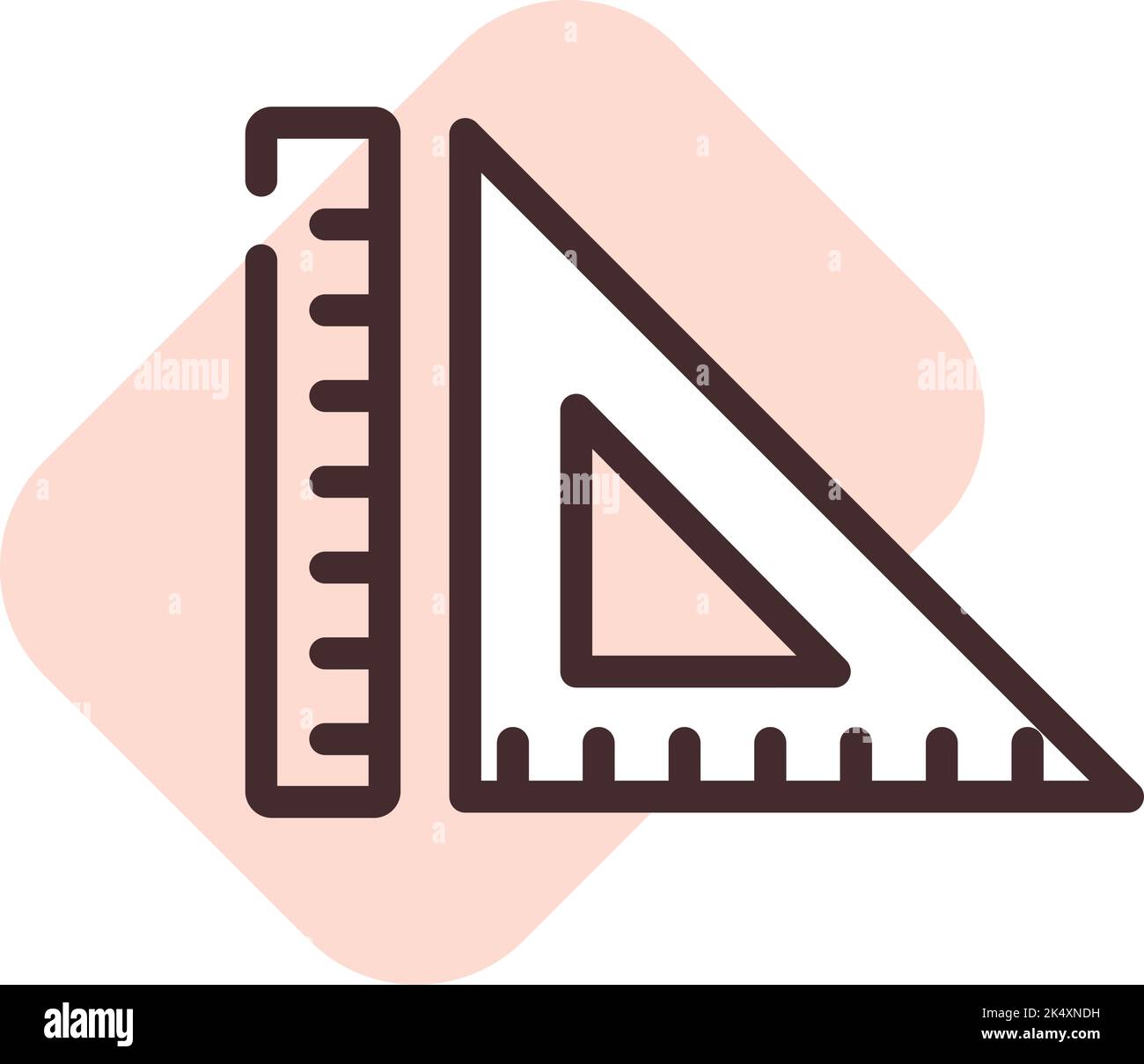 Basic geometry education, illustration, vector on a white background ...