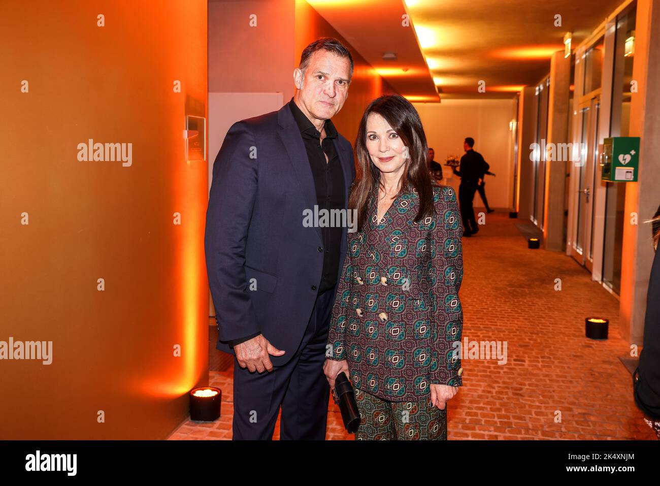 Berlin, Germany. 04th Oct, 2022. Iris Berben and Heiko Kiesow arrive at ...