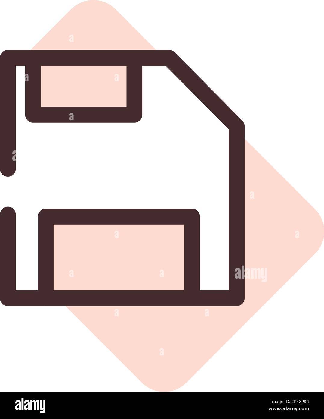 Computer save, illustration, vector on a white background Stock Vector ...