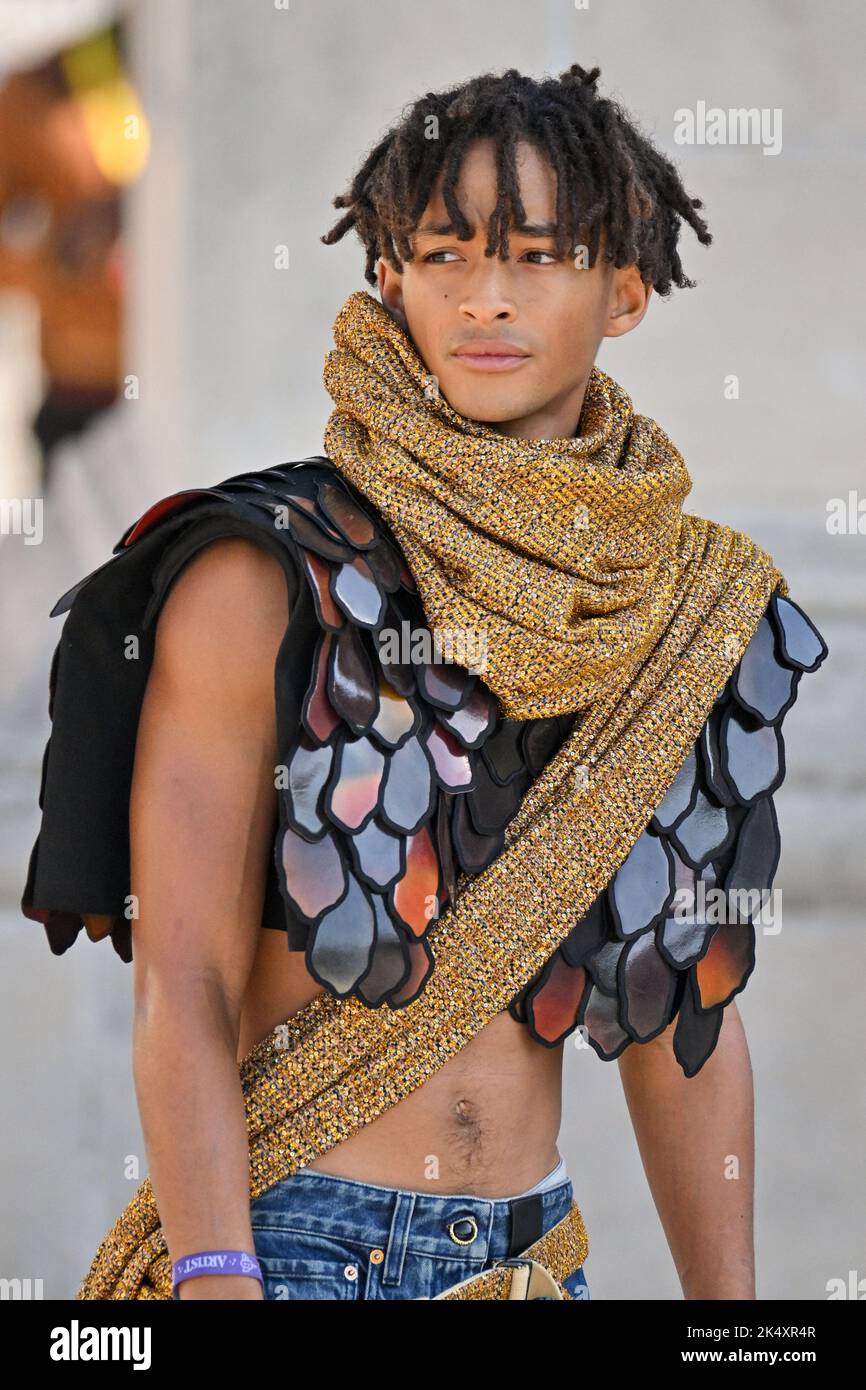 Paris, France. 04th Oct, 2022. Jaden Smith attends the Louis Vuitton ...