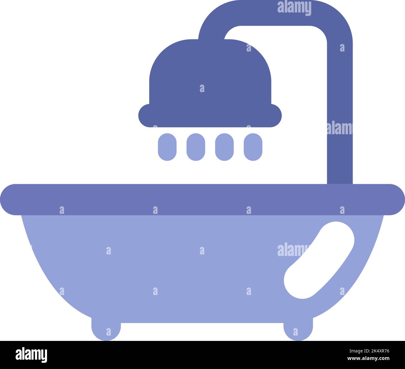 Warm bath, illustration, vector on a white background Stock Vector ...