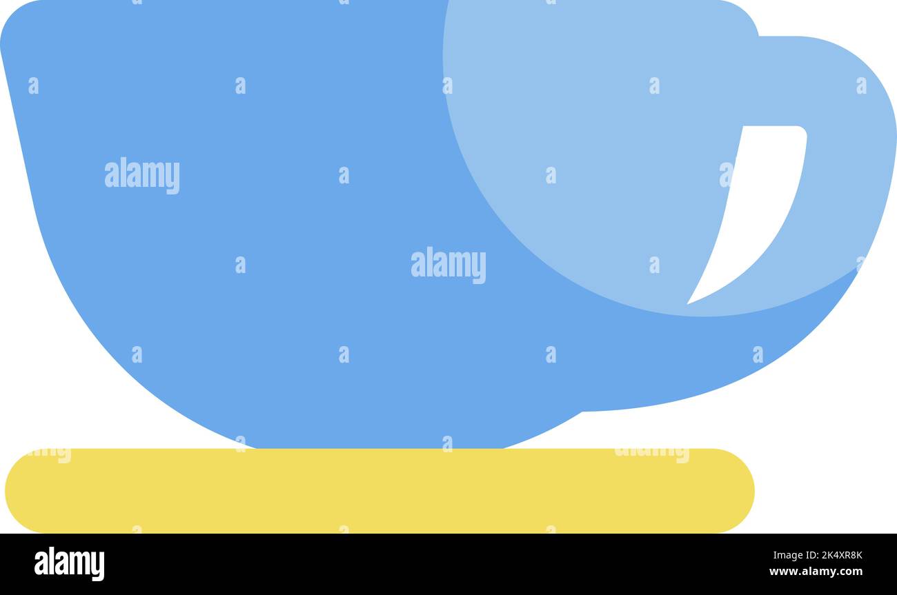 Morning routine coffee, illustration, vector on a white background ...