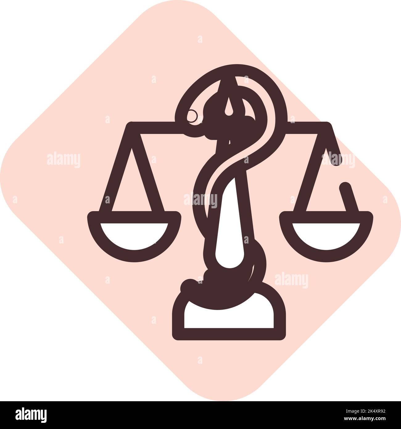 Health care law, illustration, vector on a white background Stock ...