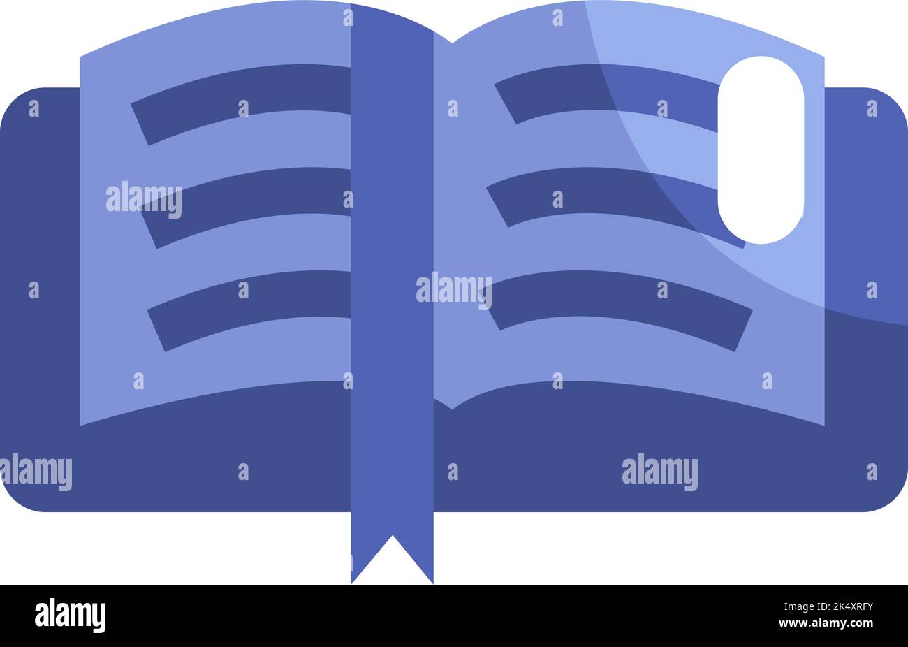 Book page marker, illustration, vector on a white background Stock ...