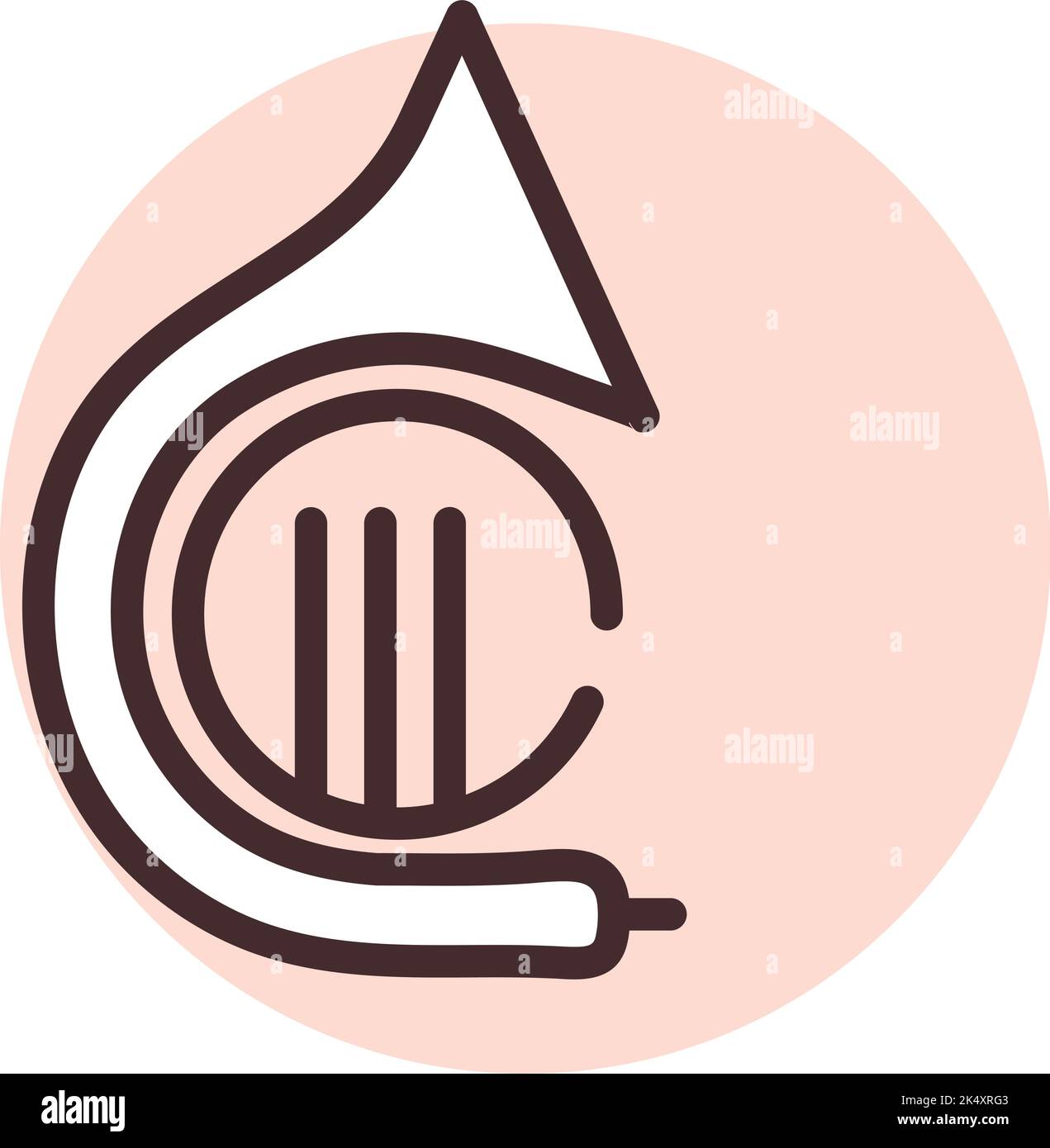 French horn icon Stock Vector Images - Alamy