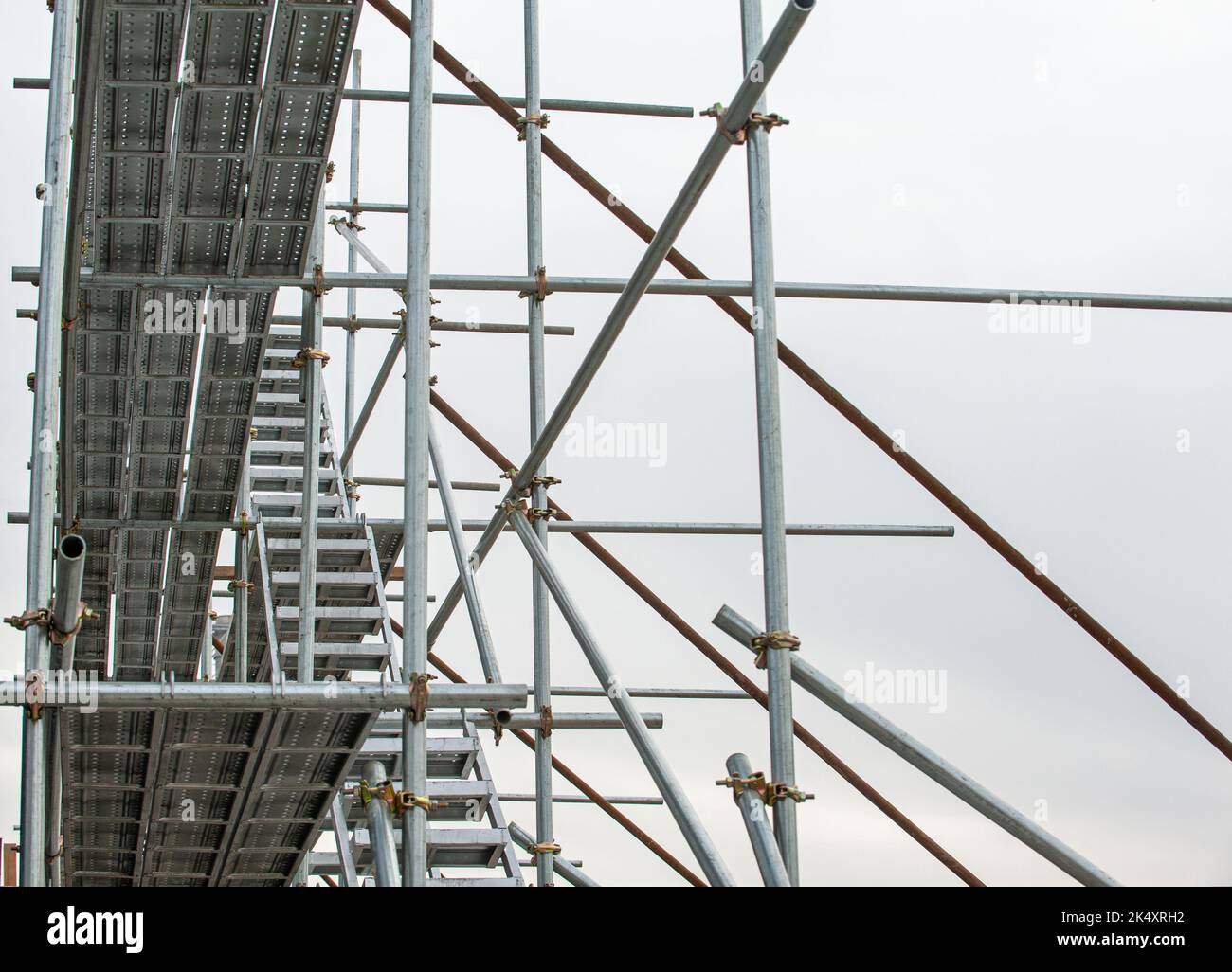 A scaffolding structure in construction site Stock Photo - Alamy