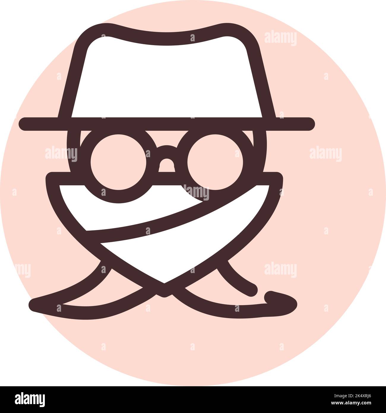 Suspect law, illustration, vector on a white background Stock Vector ...