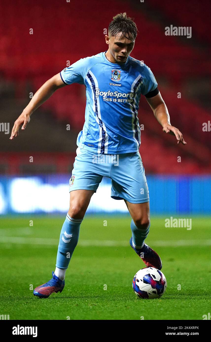 Coventry City's Callum Doyle in action during the Sky Bet Championship ...