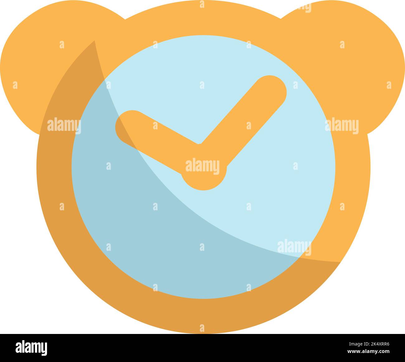 Clock on yellow background Stock Vector Images - Alamy
