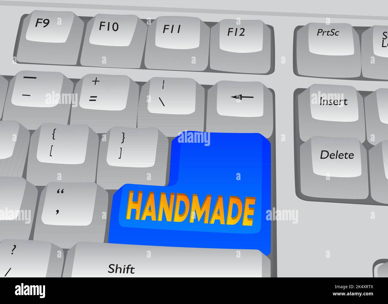 Keyboard close up sticker Stock Vector Images - Alamy