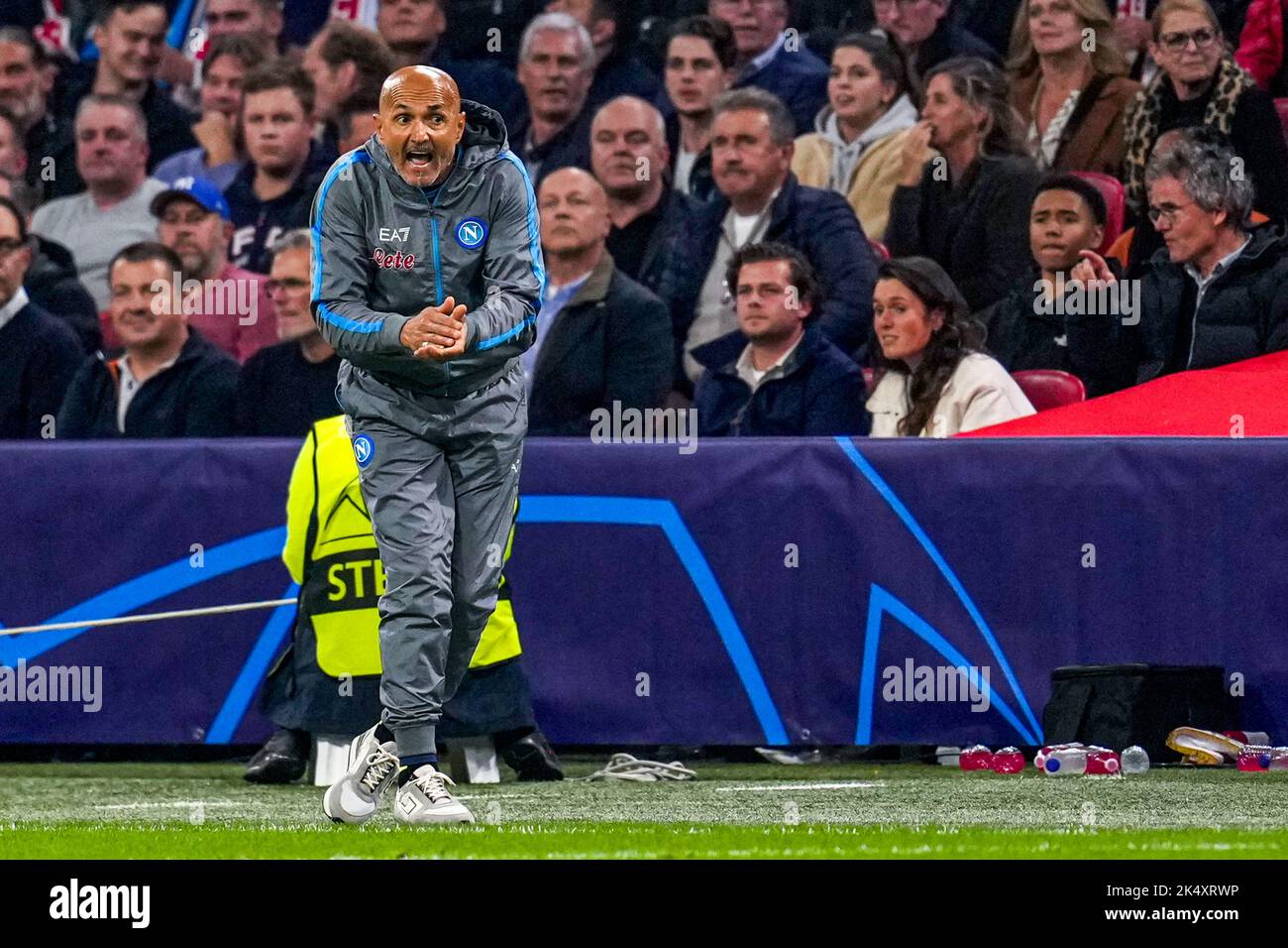 AMSTERDAM, NETHERLANDS - OCTOBER 4: Head Coach Luciano Spalletti of ...