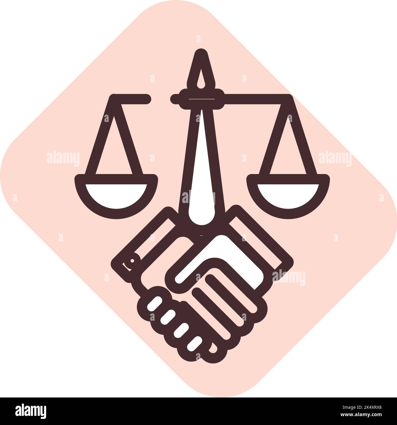 Business agreement laws, illustration, vector on a white background ...