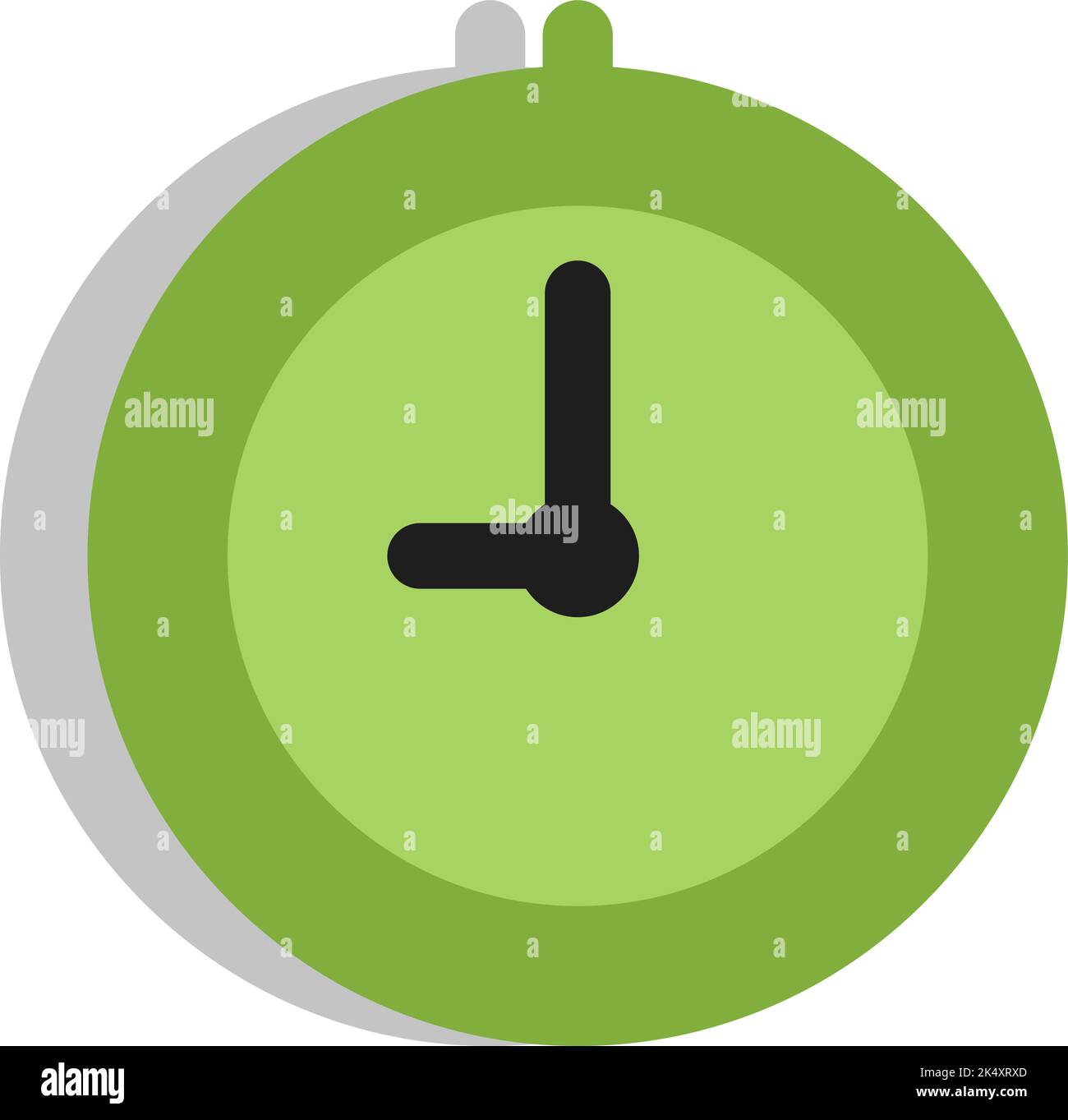 Logistics clock, illustration, vector on a white background Stock ...