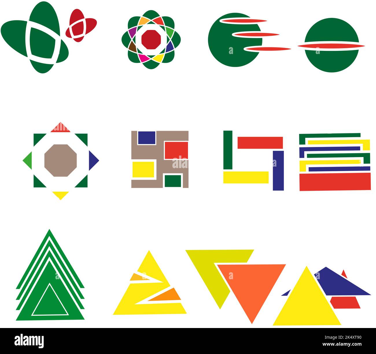 Logo set vector vectors hi-res stock photography and images - Alamy