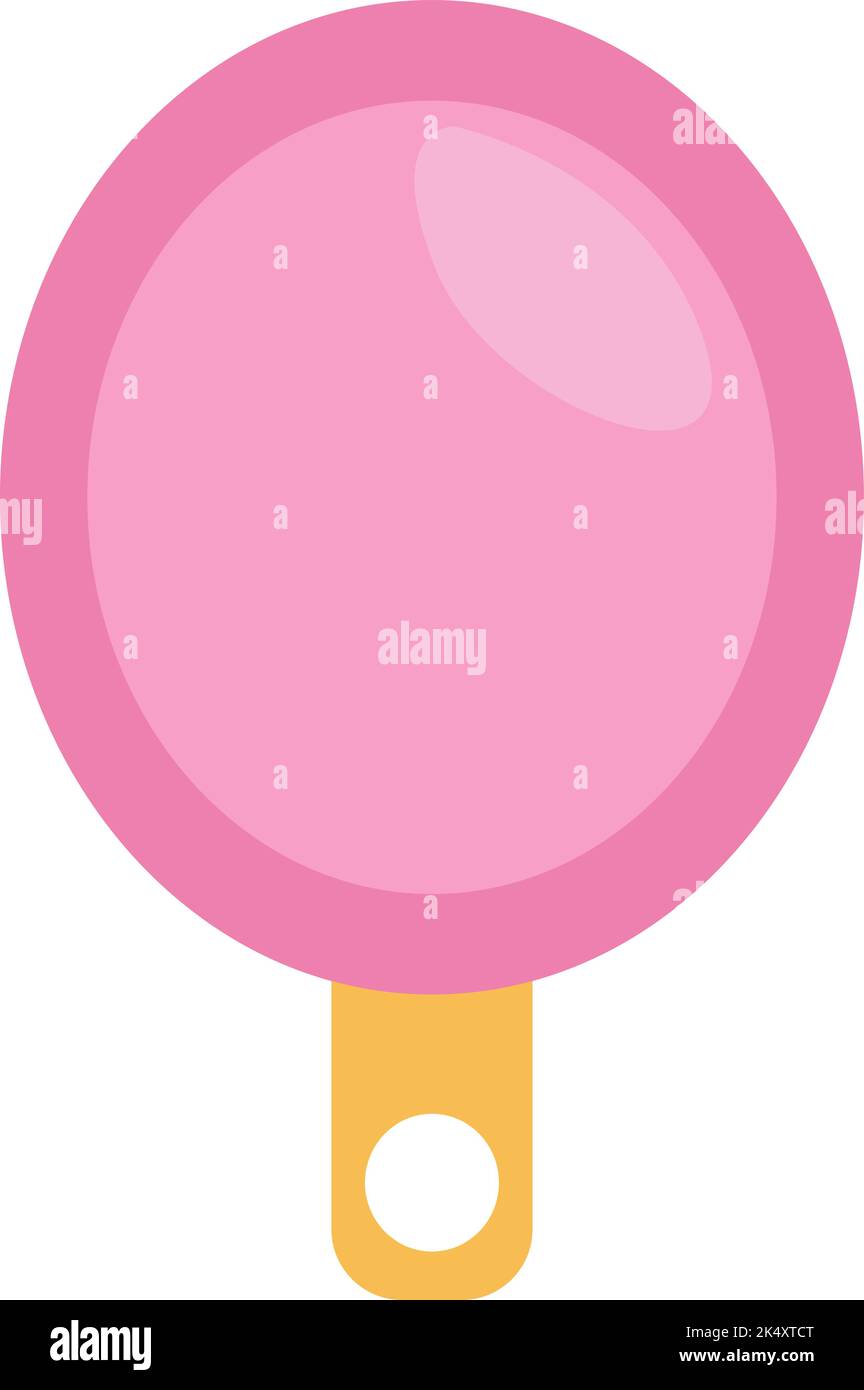 Make up mirror, illustration, vector on a white background Stock Vector ...