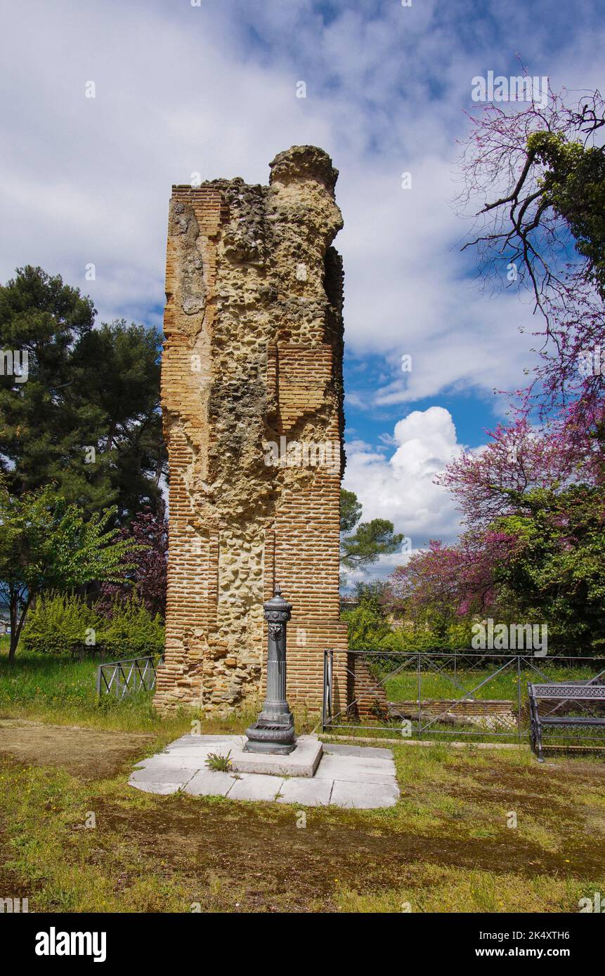 Larino - Molise - Archaeological Park - Section of wall of ancient ...