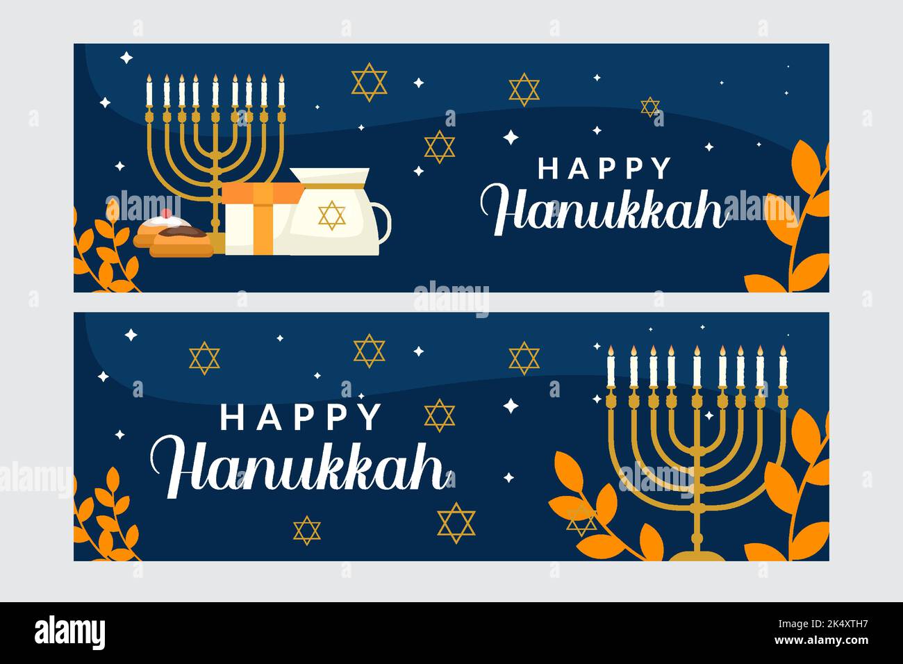 Hanukkah festive icon set Stock Vector Images - Alamy