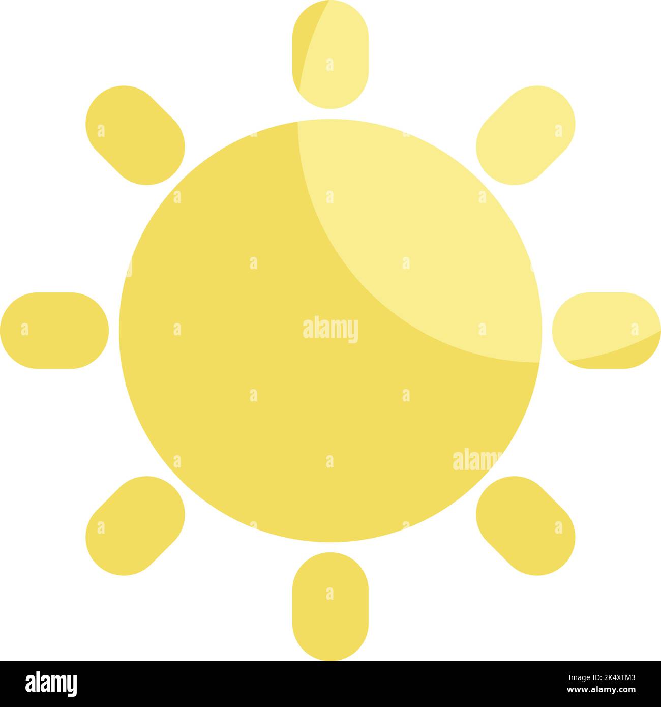 Morning routine sun, illustration, vector on a white background Stock ...