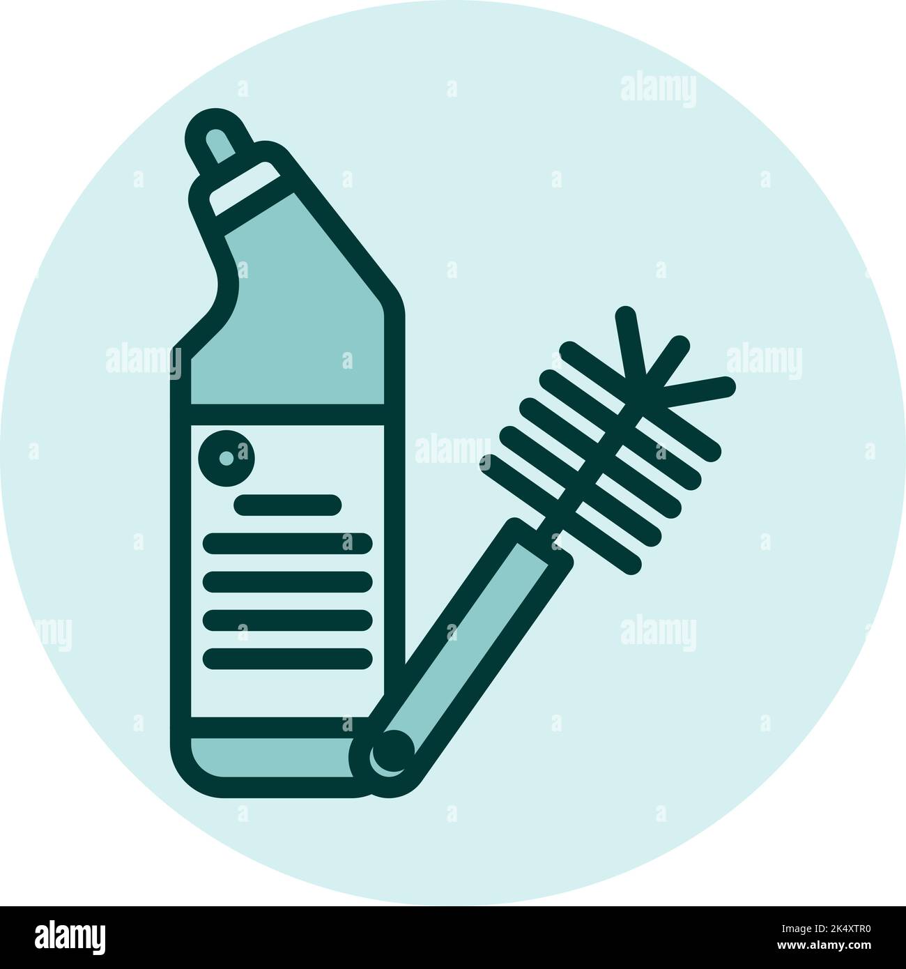 Cleaning tools house on Stock Vector Images - Alamy