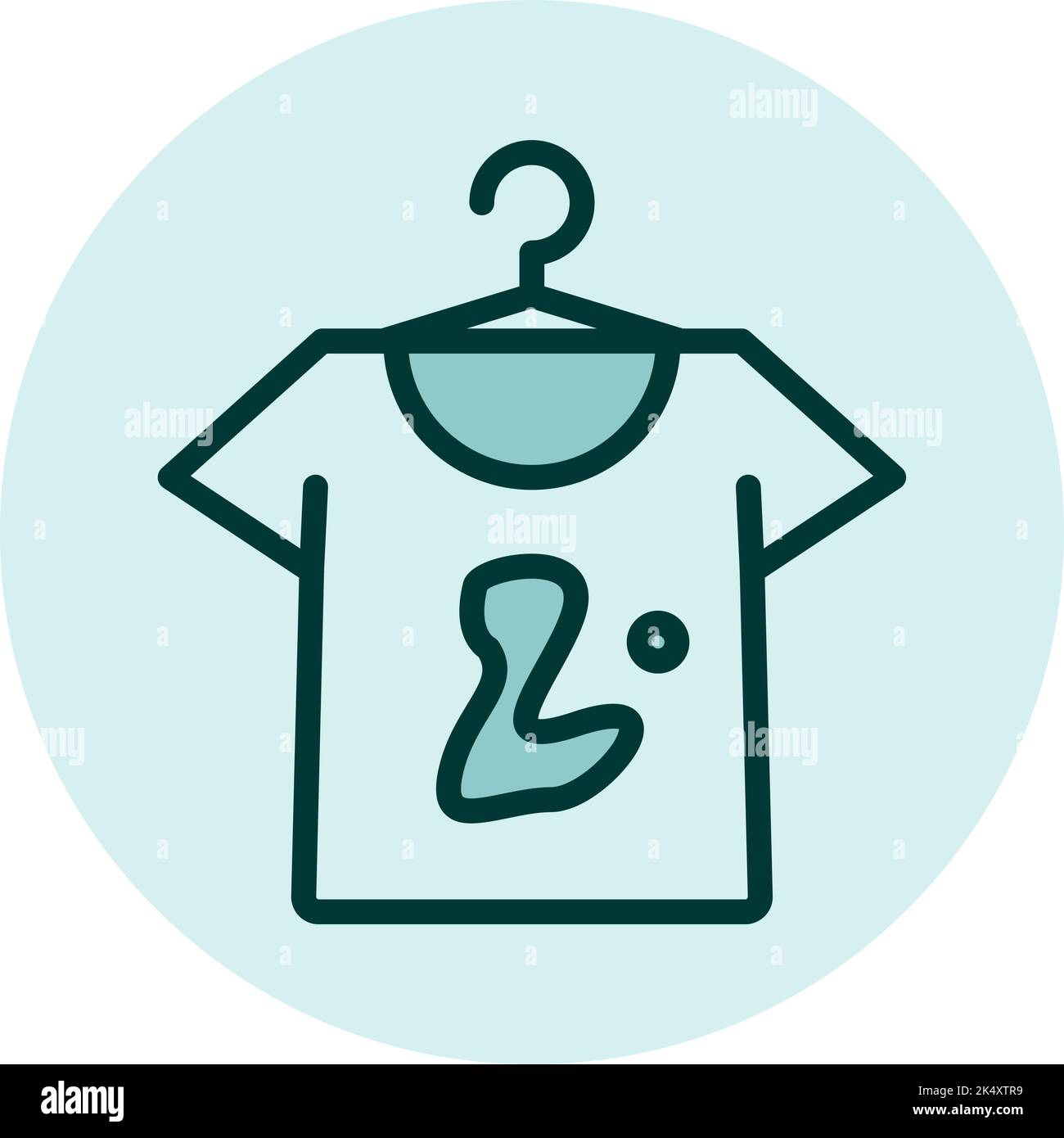 Cleaning clothes, illustration, vector on a white background Stock ...