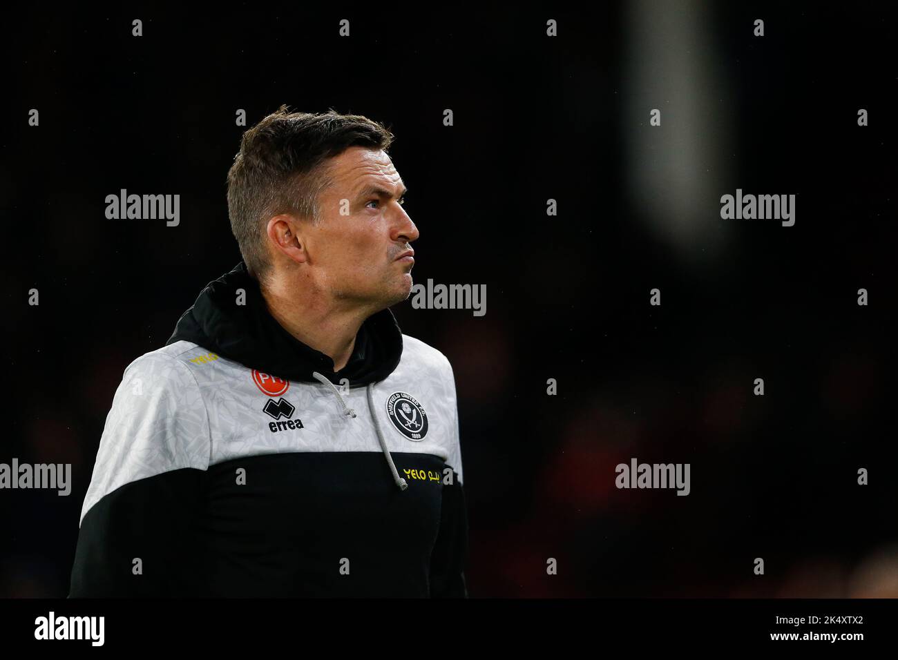 Paul Heckingbottom manager of Sheffield United during the Sky Bet ...