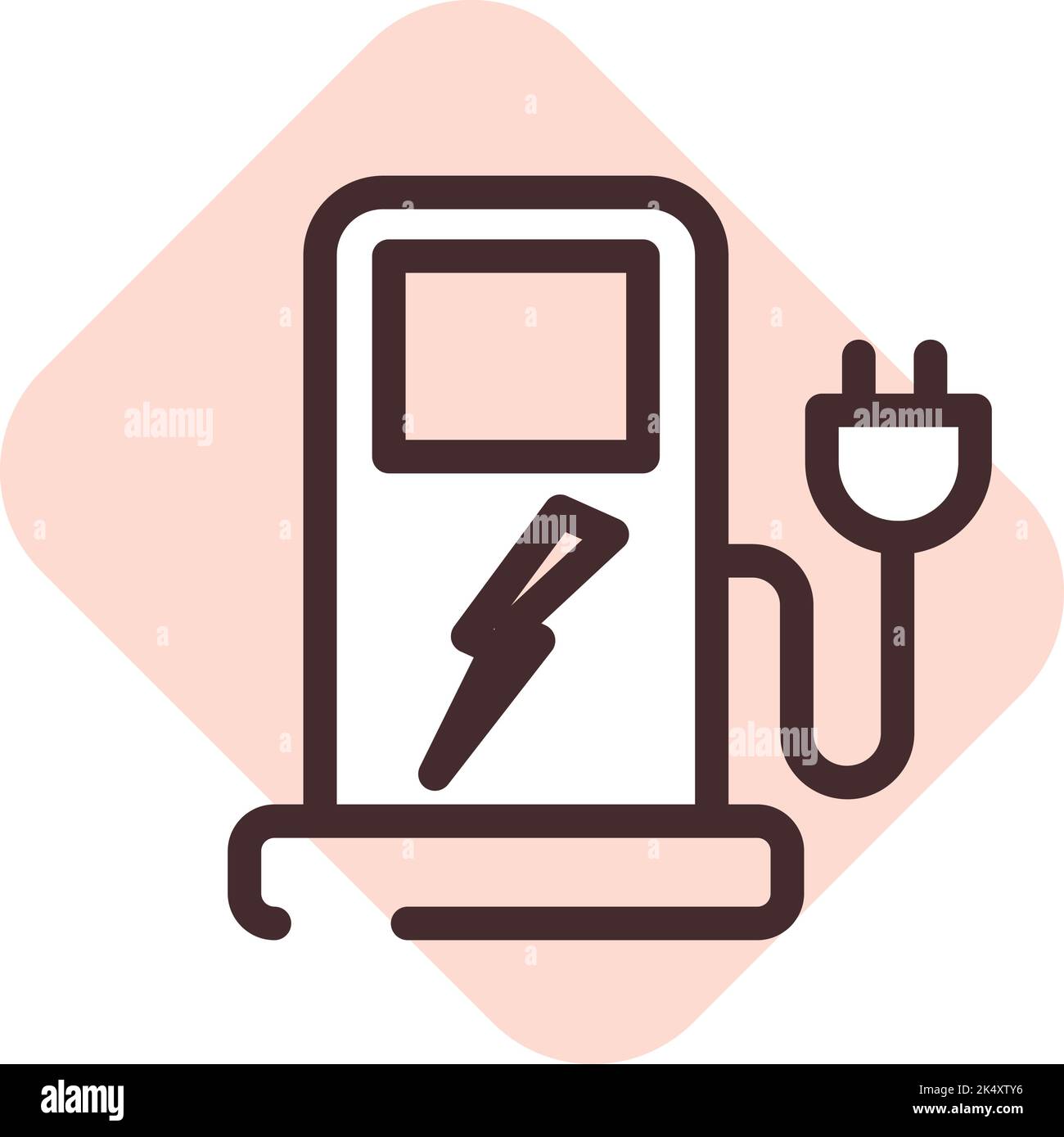 Oil electro adapter, illustration, vector on a white background Stock ...