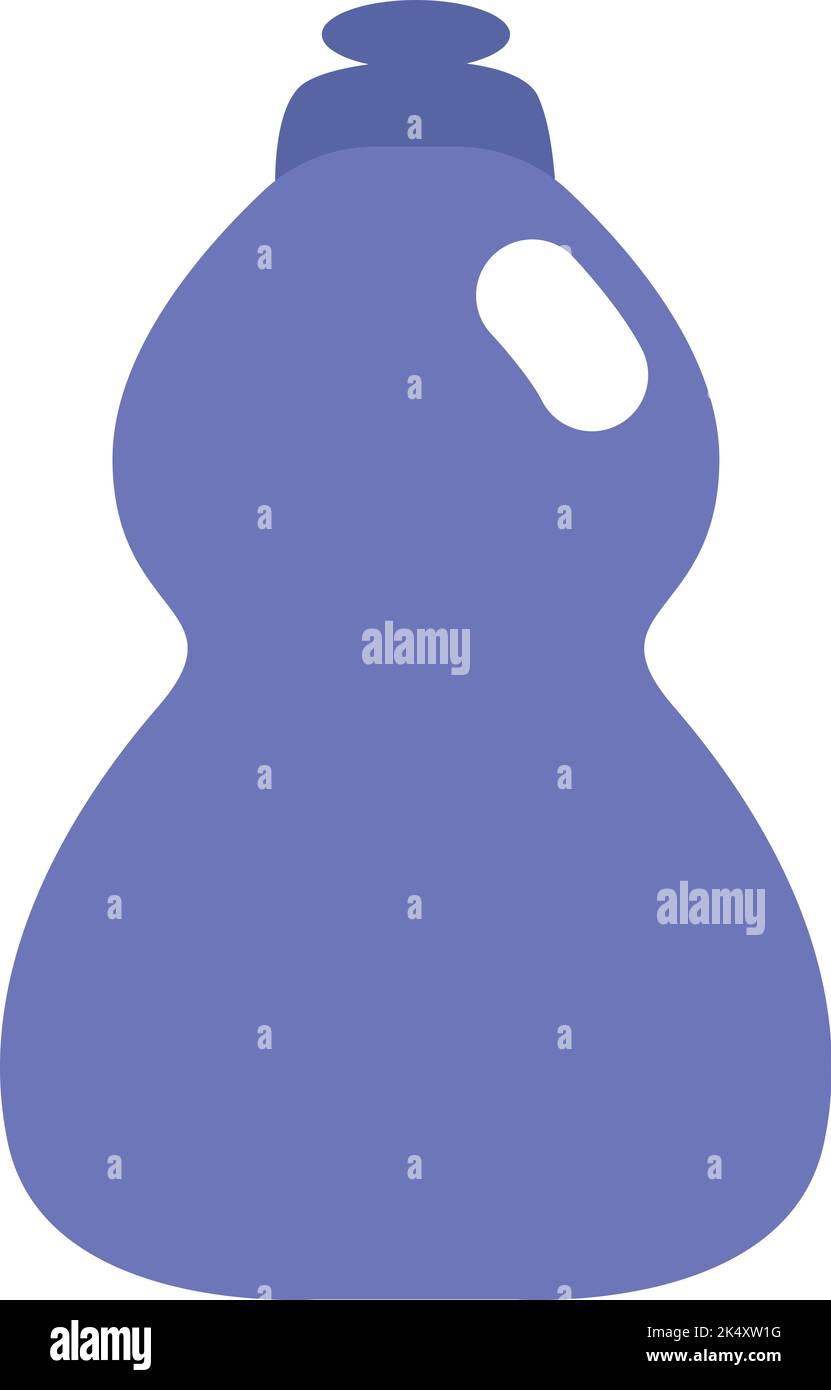 Dishwashing liquid, illustration, vector on a white background Stock ...