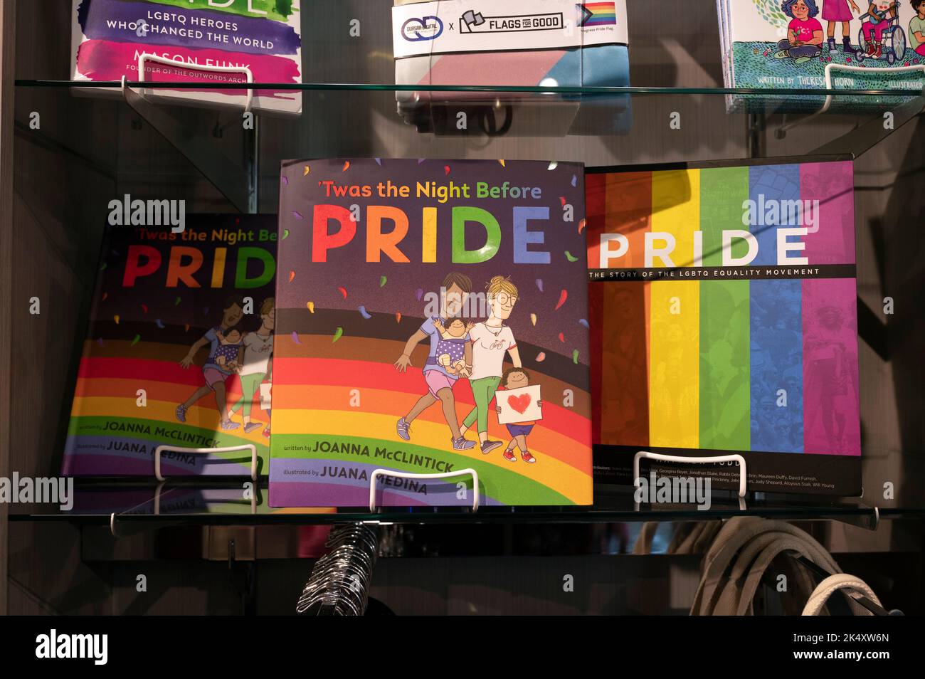 Atlanta, GA, USA. 4th Oct, 2022. An illustrated book on LGBTQ and Gay ...