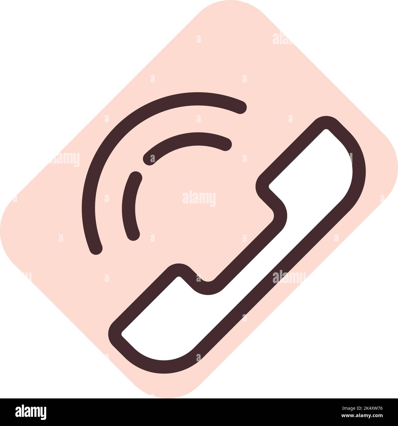 Phone call, illustration, vector on a white background Stock Vector ...