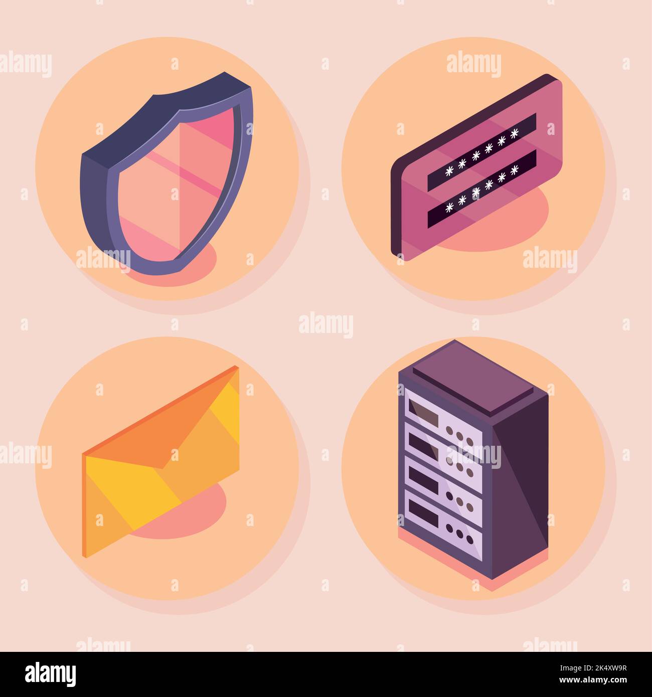 set of isometric cyber security Stock Vector Image & Art - Alamy