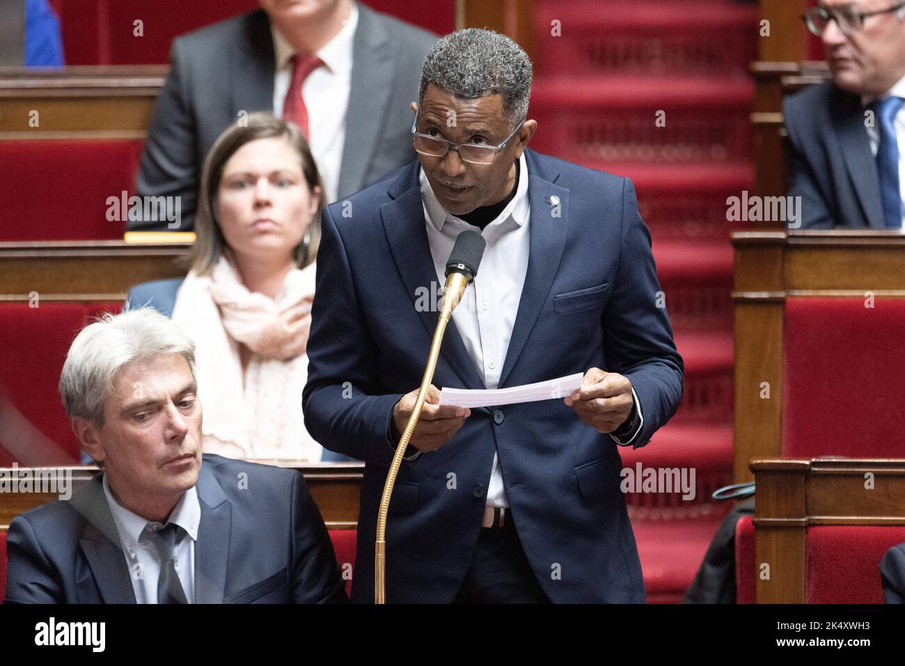 Deputy Jean-Victor Castor attends a session of Questions to the ...