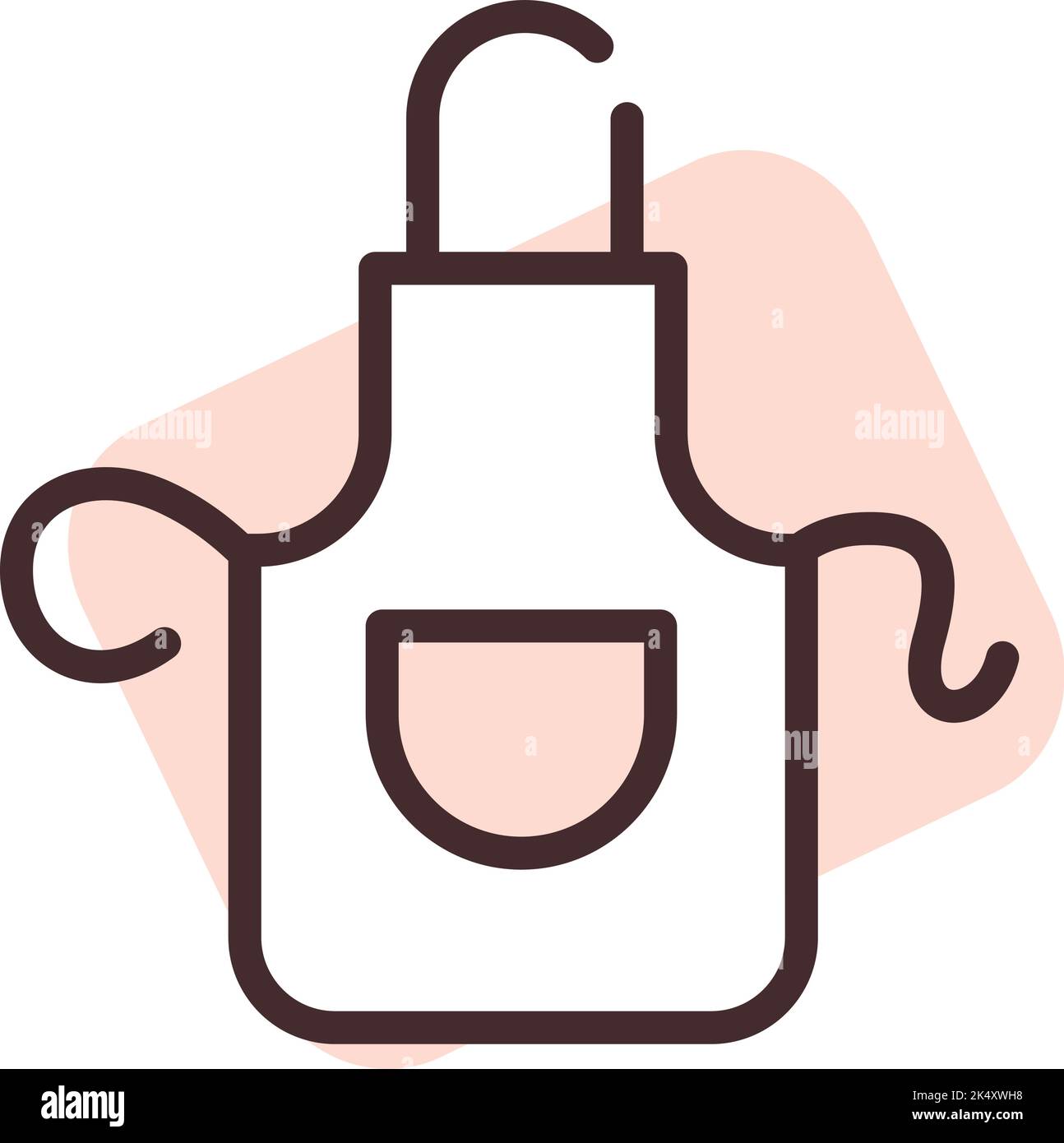 Kitchen worker apron Stock Vector Images - Alamy