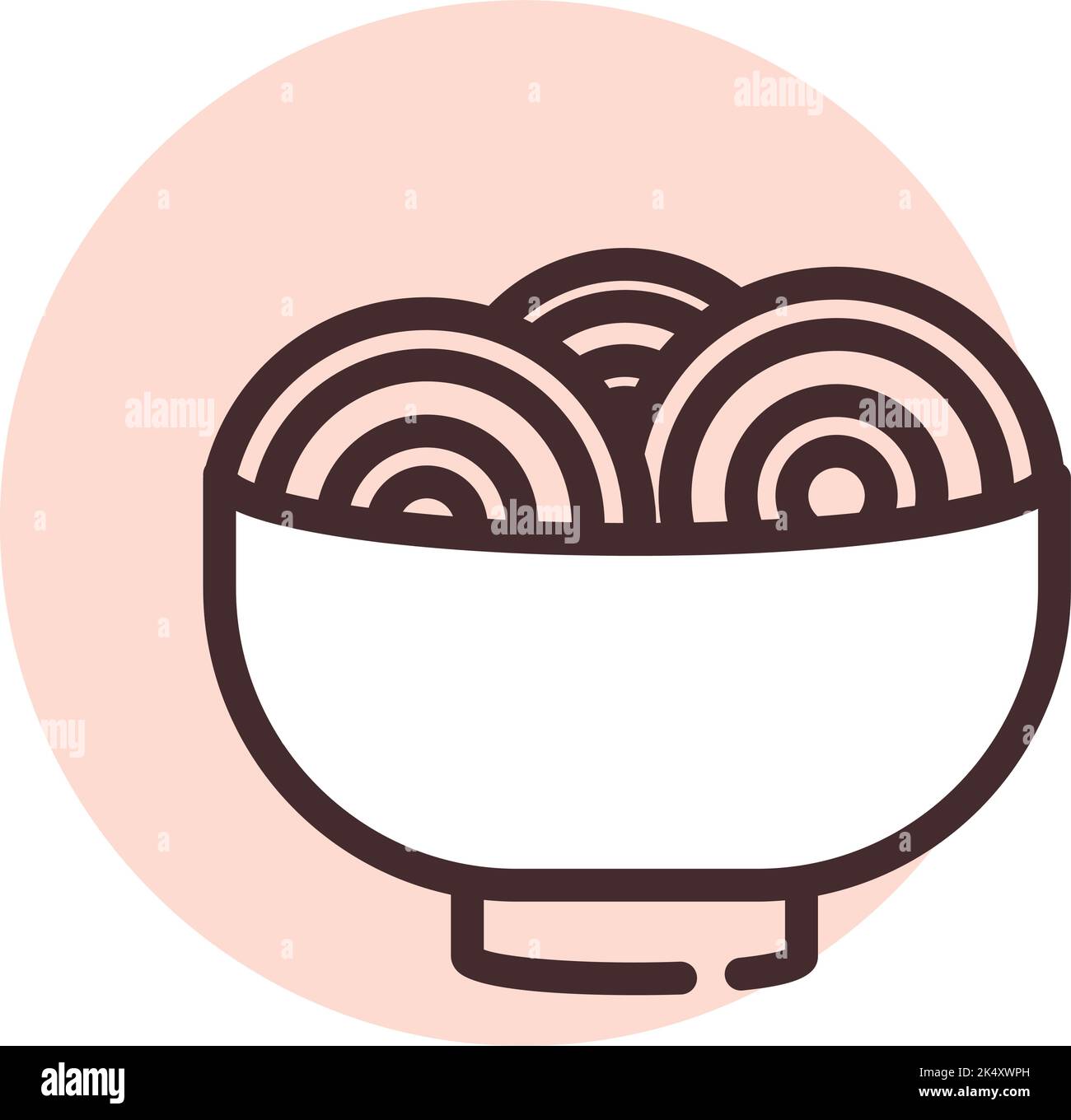 Restaurant spaghetti, illustration, vector on a white background Stock ...
