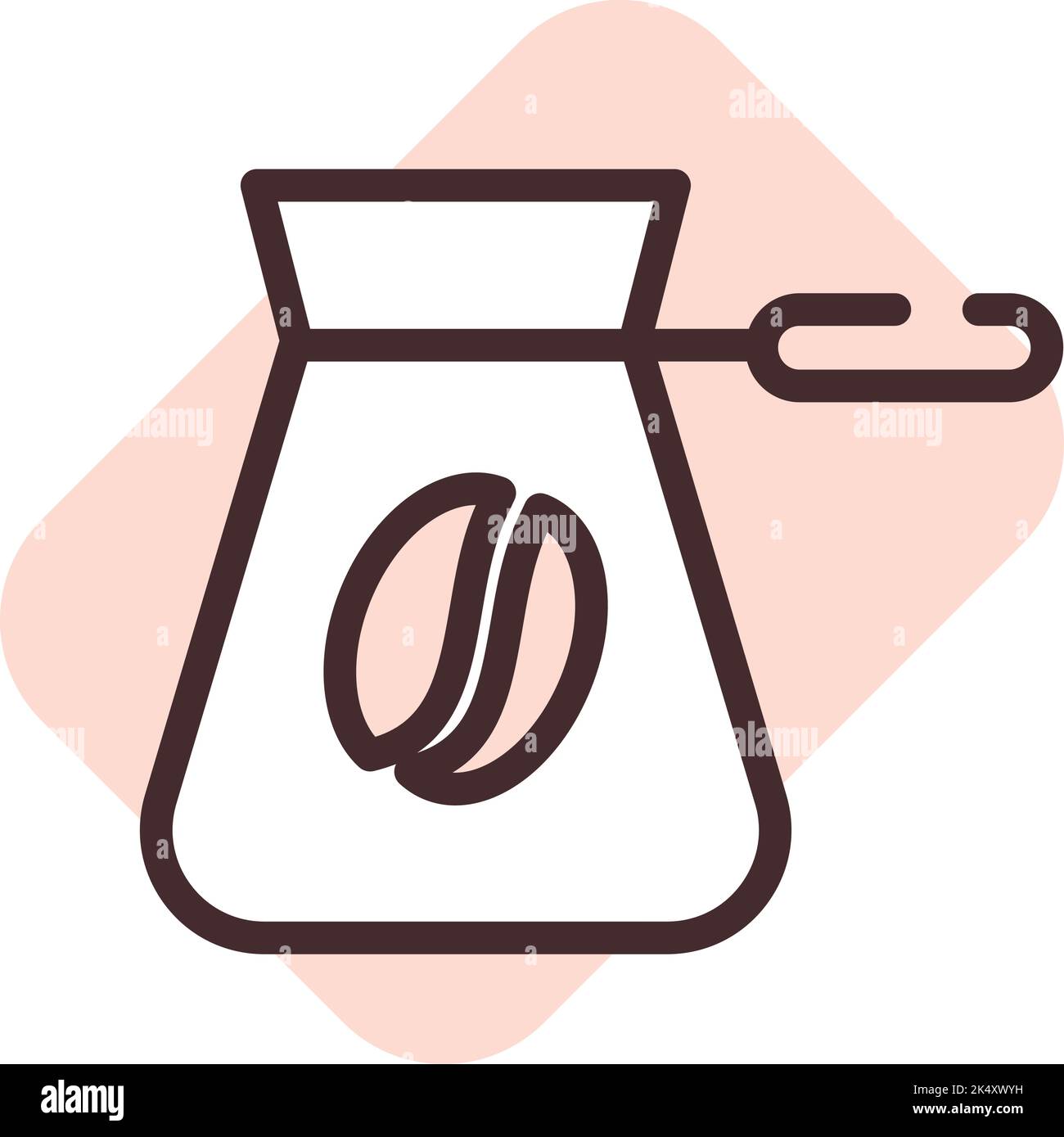 Copper pot background white Stock Vector Images - Alamy