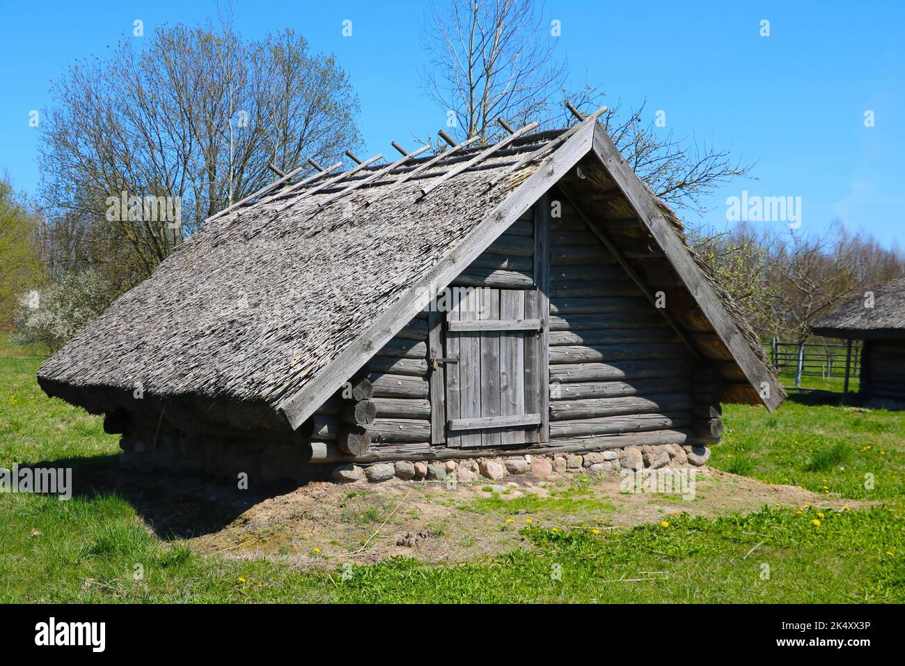 A small old barn in the countryside for storing inventory Stock Photo ...