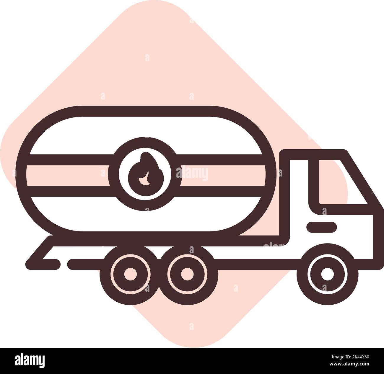 Oil truck, illustration, vector on a white background Stock Vector ...