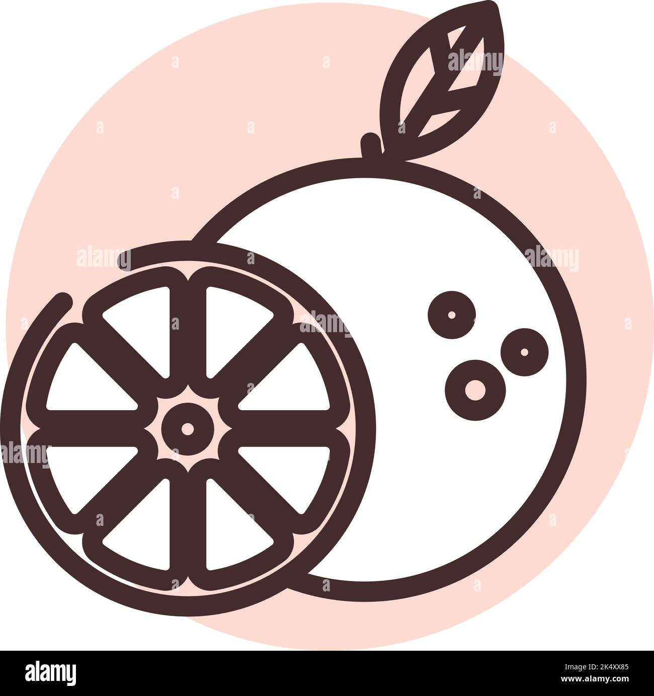 Restaurant orange, illustration, vector on a white background Stock ...